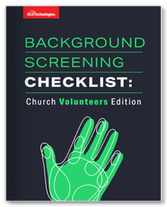 Background Screening Checklist - ACS Technologies